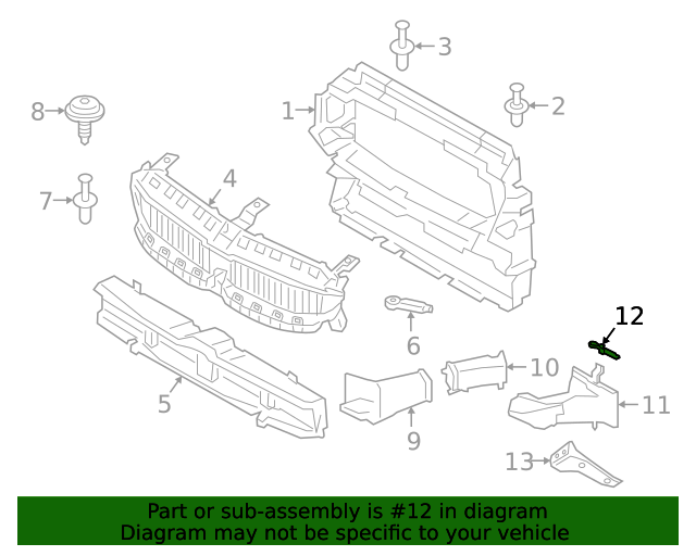 51-64-7-422-298 - Brake Air Duct Bracket 2020-2022 BMW ...