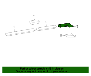 75554-60030 - Drip Molding 2003-2009 Lexus GX470 | Longo Lexus Parts