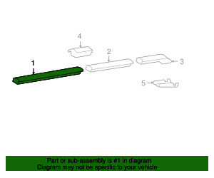 75557-60031 - Drip Molding For 2003-2009 Lexus GX470 | Lexus OE Parts