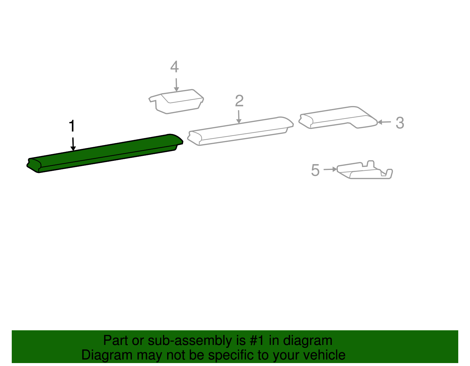 2003-2009 Lexus GX470 Drip Molding 75557-60031 | OEM Parts Online
