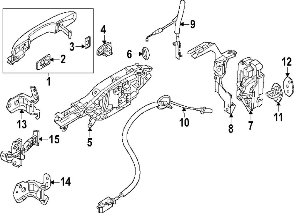 N1WZ-6026413-H - 2024 Ford Ranger - Door Latch Assembly | My Ford Parts