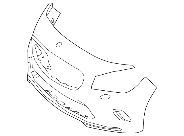 117-880-27-01-9999 - Bumper Cover 2017-2019 Mercedes-Benz CLA 45 AMG ...