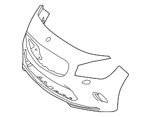 117-880-27-01-9999 - Bumper Cover 2017-2019 Mercedes-Benz CLA 45 AMG ...