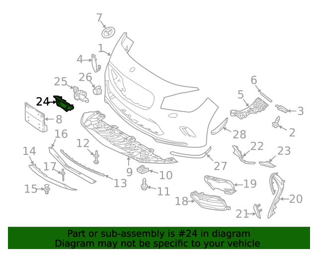 2017-2019 Mercedes-Benz Cover Panel 117-885-80-00 | MB OEM Parts