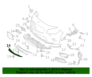 2017-2019 Mercedes-Benz CLA 45 AMG® Lower Trim 176-885-44-00 | MB OEM Parts