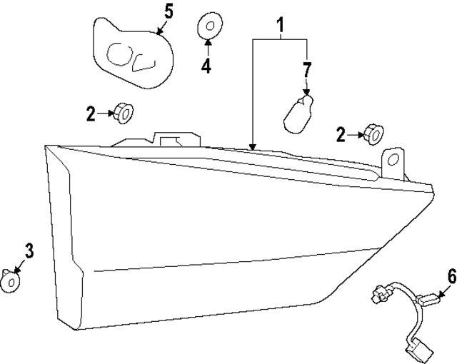 2016-2019 Lexus Backup Lamp 81590-0E100 | OEM Parts Online