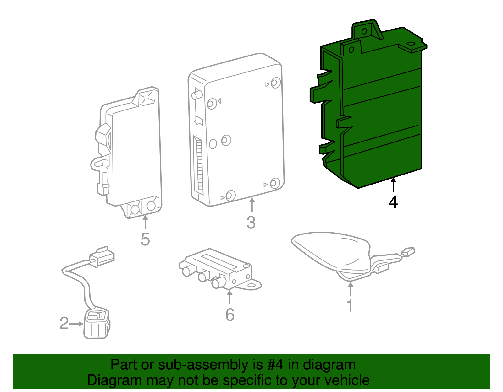 2016-2019 GM Communication Interface Module Bracket 23360933 | Partners ...