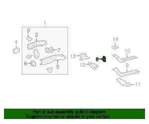 2007-2011 Toyota Camry Tow Hook 51963-33020 | AutoNationParts.com