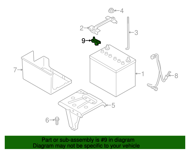 MU001365 - Positive Cable Connector 2006-2024 Mitsubishi | Mitsubishi ...