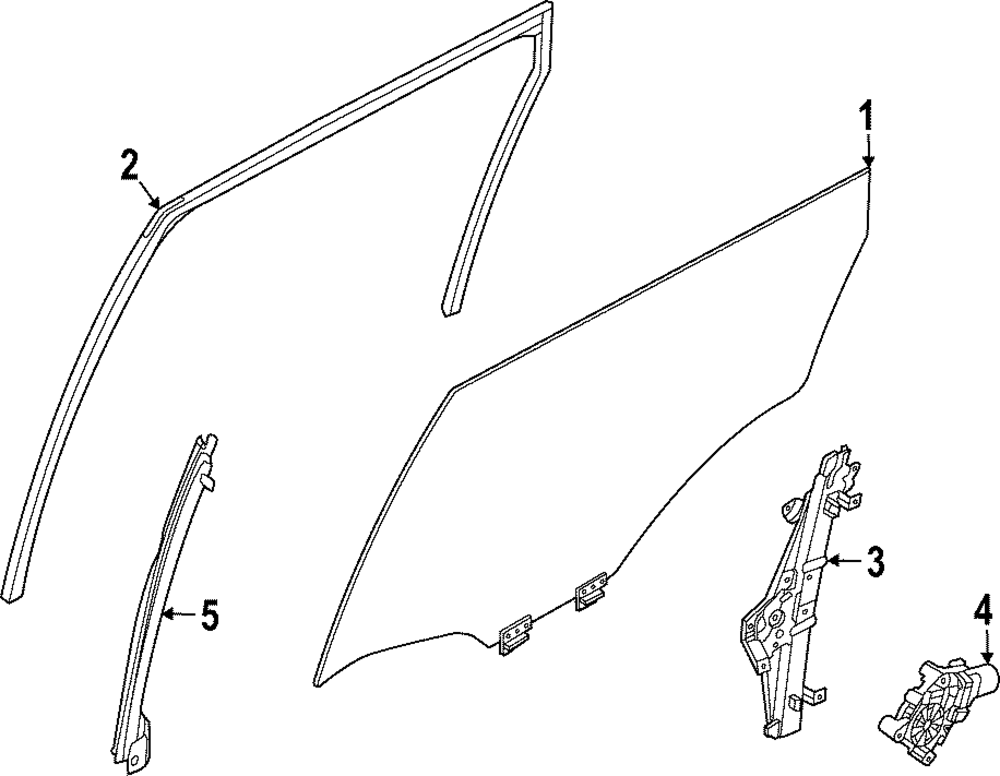 2022-2024 Nissan Pathfinder Sash Channel 82216-6TA0A | Nissan Parts Central