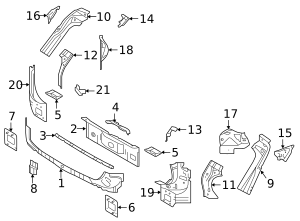 Volvo OEM Rear Body Panel Part# 31698222 | OEM Vehicle Parts
