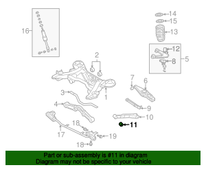 4125A006 - Trailing Arm Bushing 2004-2006 Mitsubishi Montero ...