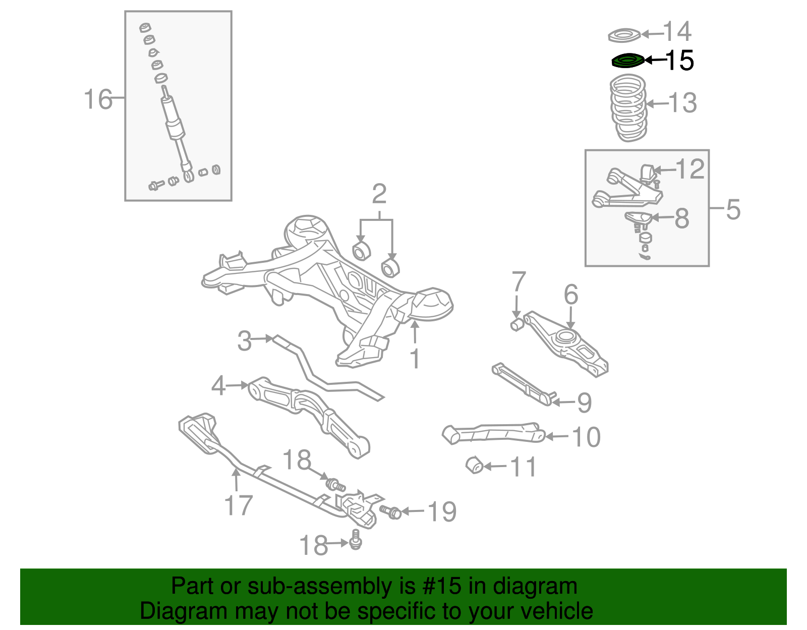 2001-2006 Mitsubishi Montero Spring Seat MR418047 | Mitsubishi Parts ...