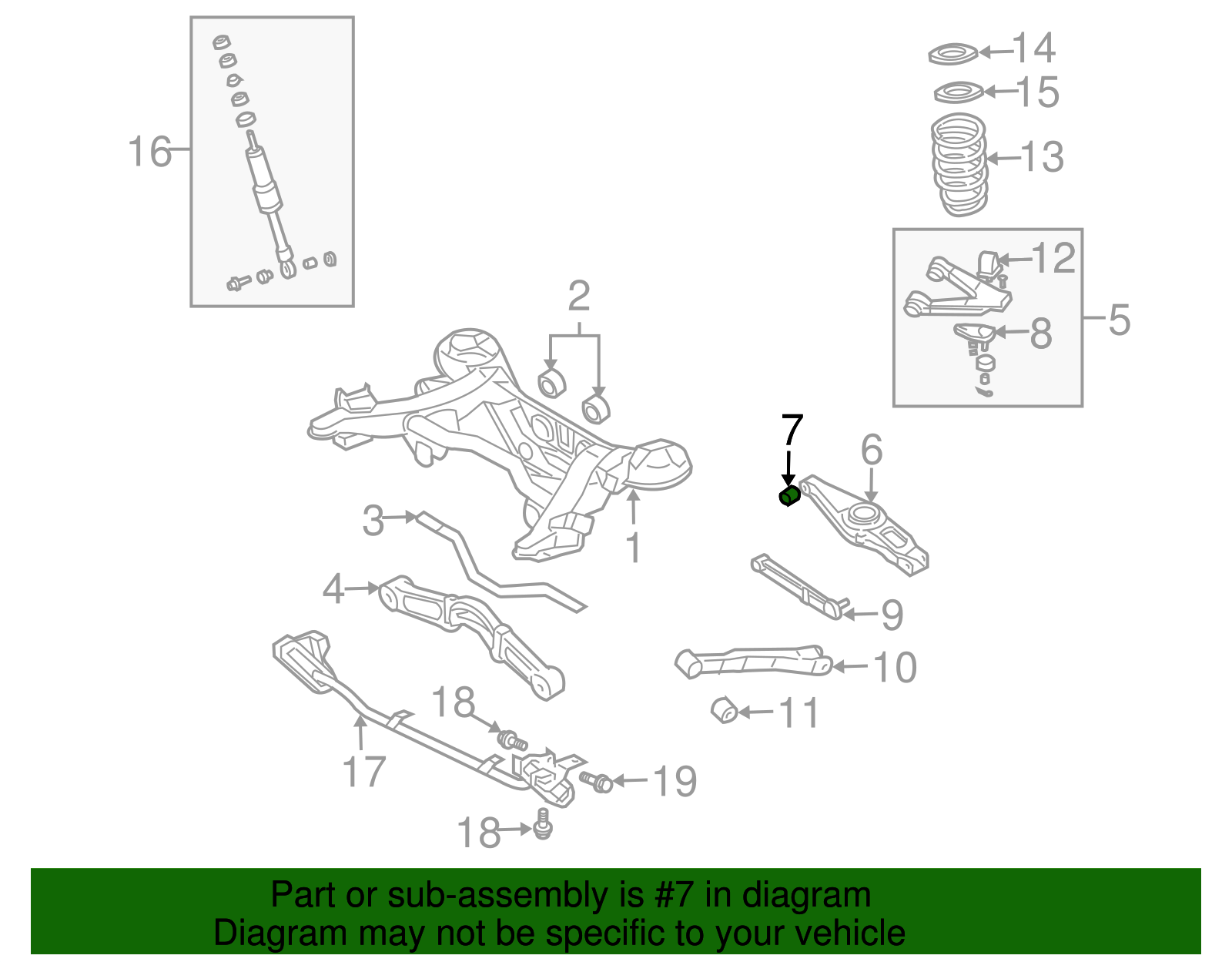 2001-2006 Mitsubishi Montero Lower Control Arm Bushing MR374672 ...