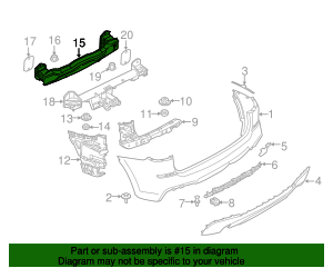 51127400008 - 2018-2024 BMW Impact Bar (51-12-7-400-008) | BMW of South ...