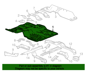 2014-2020 GM Front Floor Panel 20939873 GM | GMPartsDirect.com