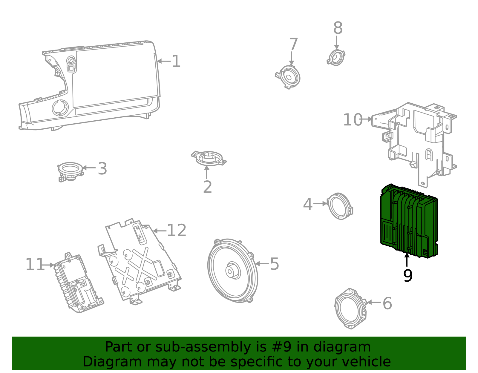 2021-2024 GM F Radio 87836477 | OEM Parts Online