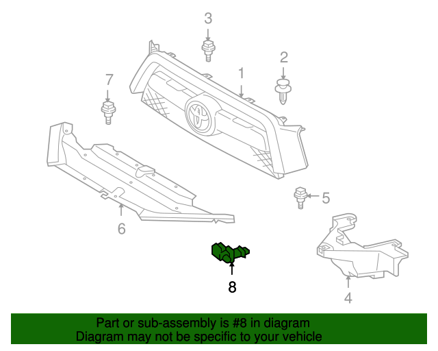 2010-2014 Toyota 4Runner Air Temp Sensor 88790-22150 | Toyota Parts Center