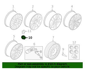 ACPZ-1012-H - Wheel Nut 2012-2023 Ford | Ford OEM Parts Direct