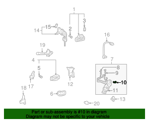 69759-AC020 - Lock Cable Snap - 2000-2004 Toyota Avalon | OEM Genuine ...