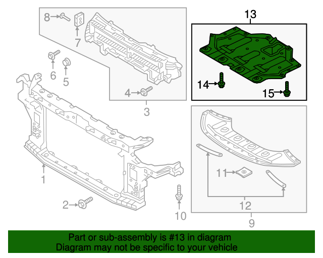 2016-2017 Hyundai Sonata Engine Cover 29130-E6000 | OEM Parts Online
