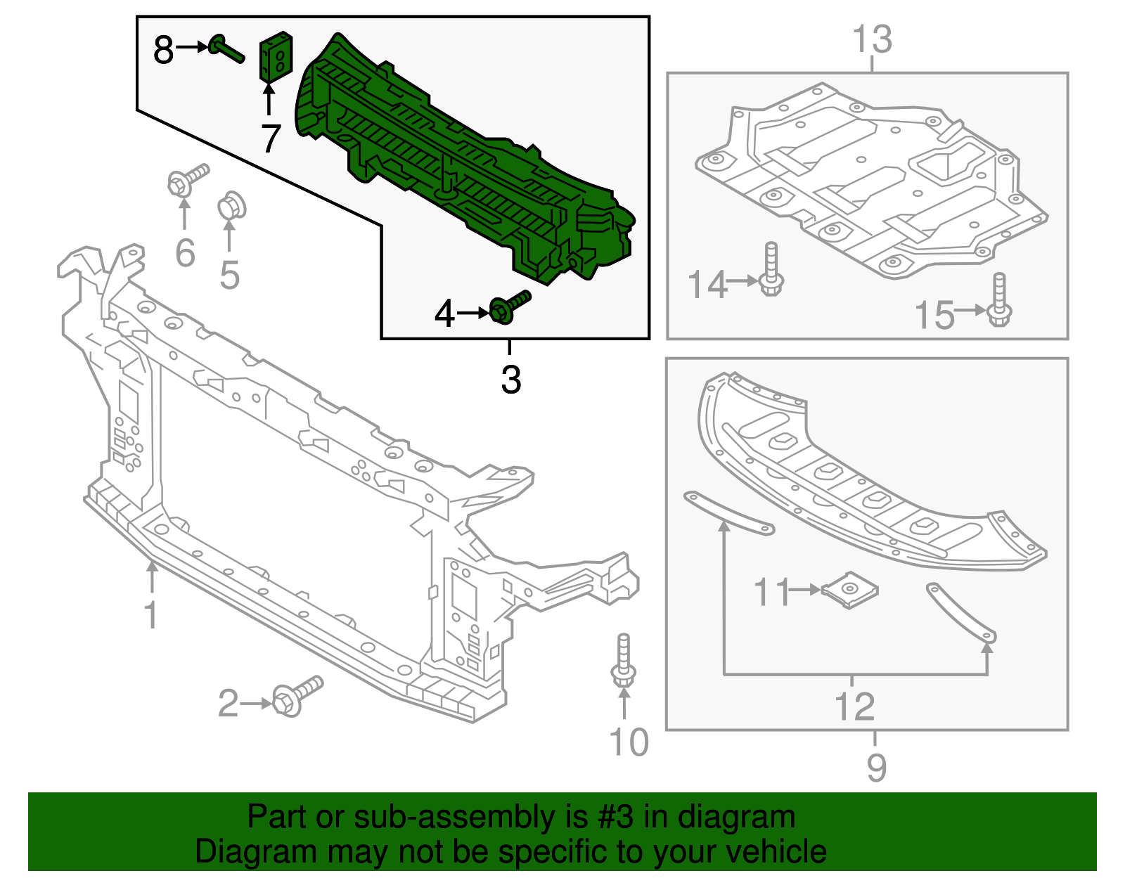 2016-2017 Hyundai Sonata Radiator Shutter Assembly 86950-E6000 | OEM ...