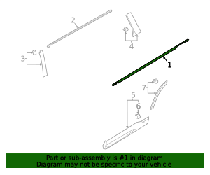 62280XC00A - Belt Molding - 2019-2021 Subaru Ascent | World OEM Parts ...