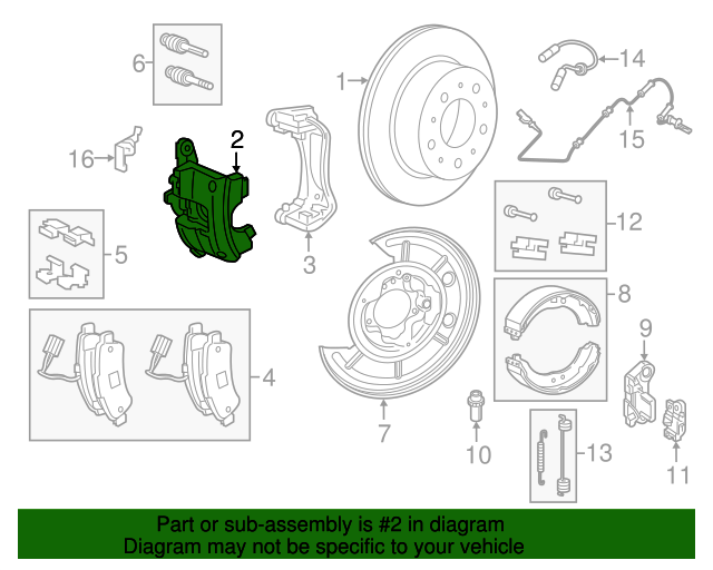 2014-2021 Ram Caliper - Driver's Side (LH) 68226935AA | TascaParts.com