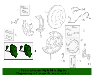 2019-2021 Ram Disc Brake Pad Kit 68351872AA | Mopar Parts Canada