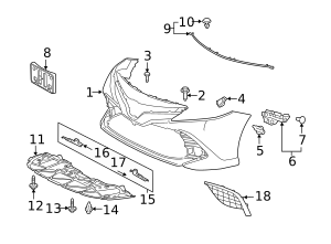 OEM 2021-2024 Toyota Camry Bumper Cover Part # 52119-0X954 | Modern ...