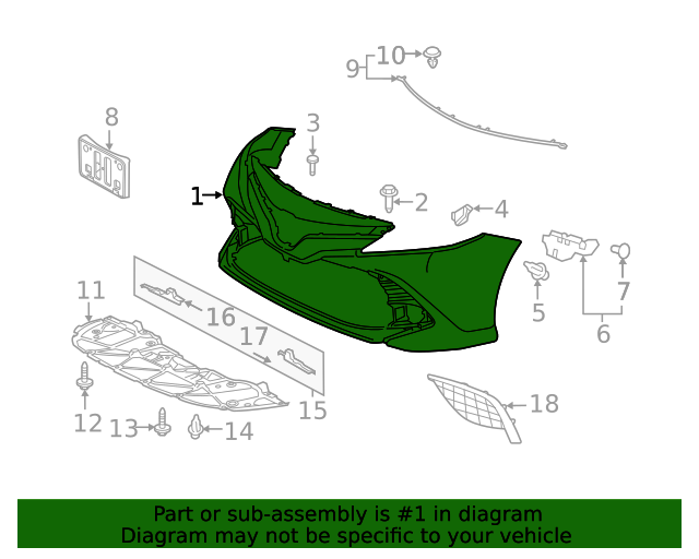 OEM 2021-2024 Toyota Camry Bumper Cover Part # 52119-0X954 | Modern ...