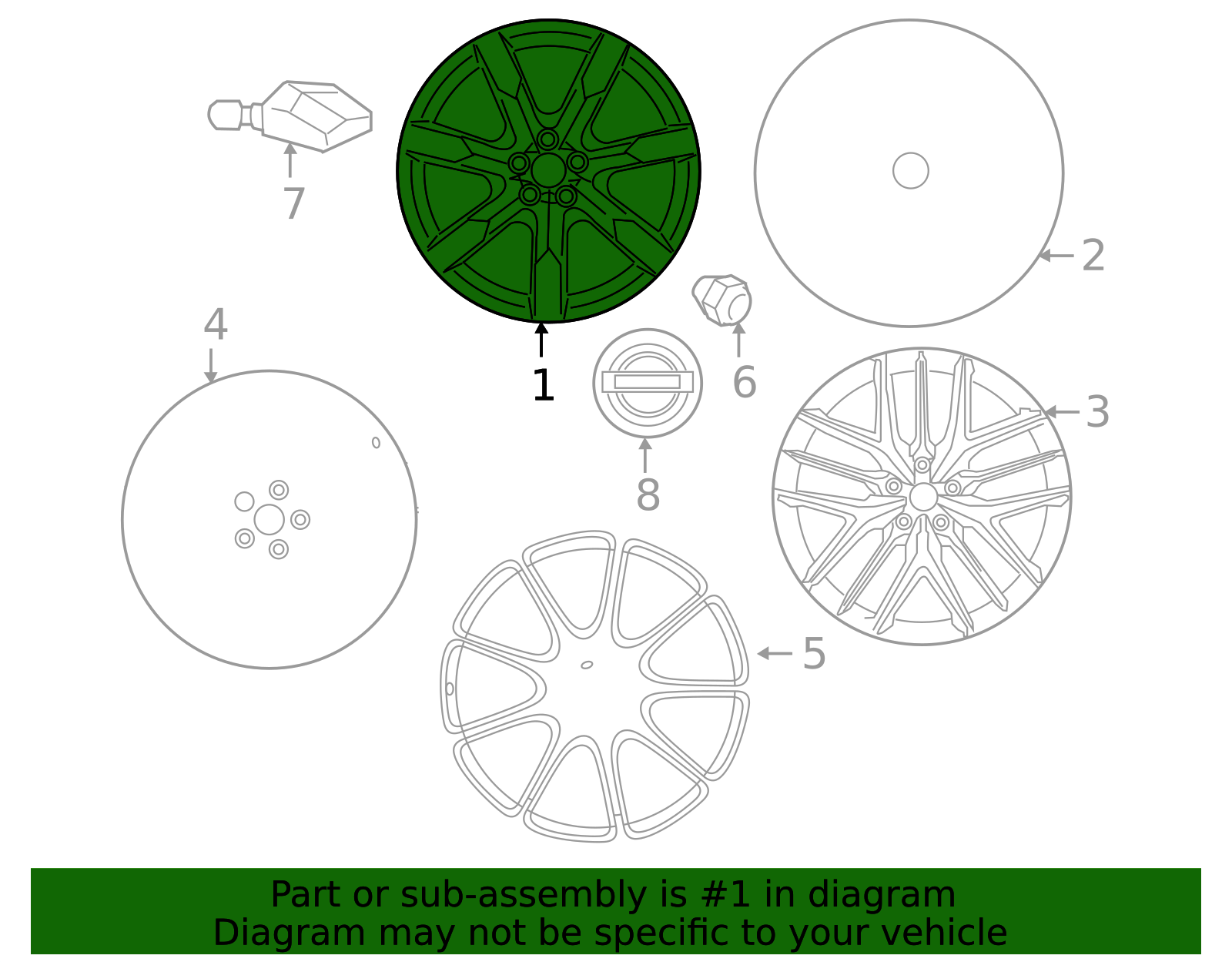 2015-2016 Nissan GT-R Wheel, Alloy D0C00-89S0A | Bill Kay Nissan Parts