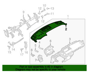 Mazda Upper Pad TK48-60-350C-02 | Auto Parts