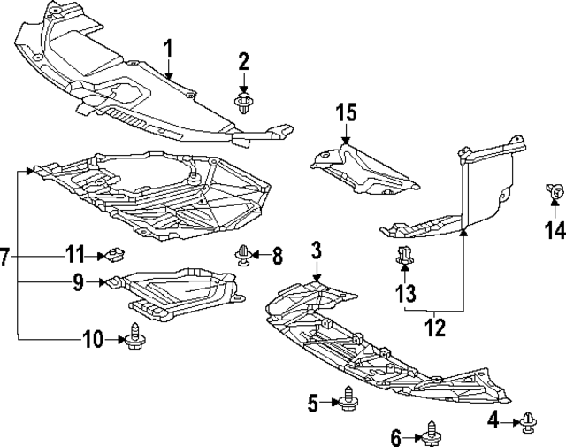 51410-47080 - Radiator Support Splash Shield 2023-2024 Toyota ...