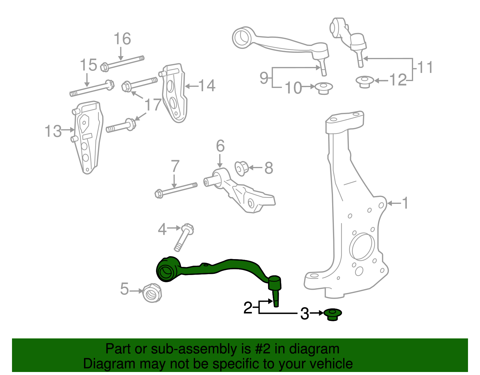 2013-2017 Lexus | Lower Control Arm | 48640-59045 | Express Lexus Parts