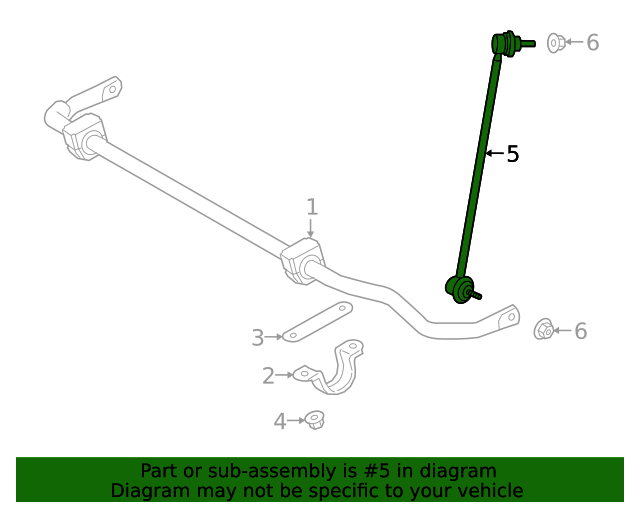 Genuine BMW 31-30-6-886-279 | Stabilizer Link | FREE Shipping on Most ...