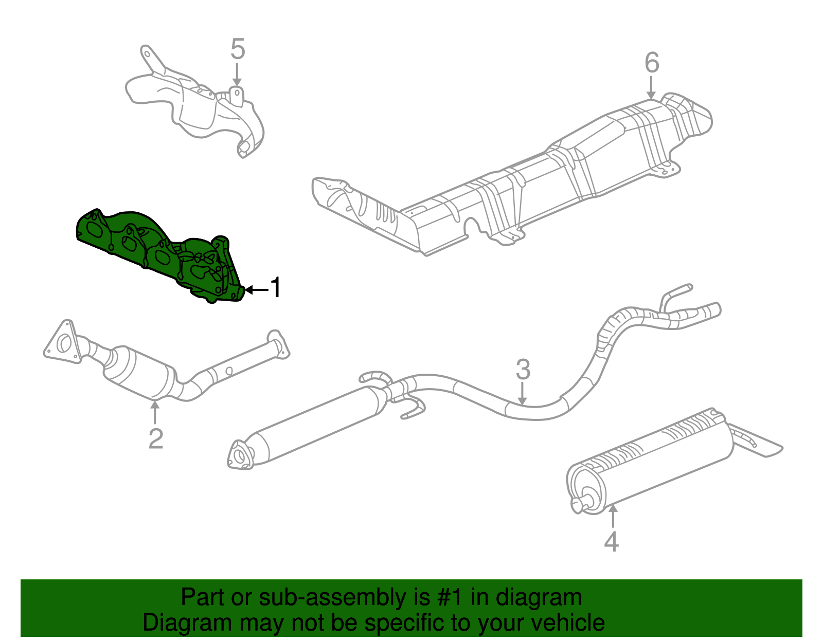 2006-2008 GM Exhaust Manifold 12606805 | Karl Auto Parts