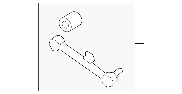 2007-2012 Hyundai Track Bar 55250-3J010 | Hamilton Hyundai Parts Canada