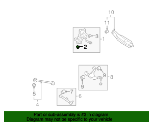 2007-2012 Hyundai Trailing Arm Bushing 55118-2B000 | OEM Parts Online