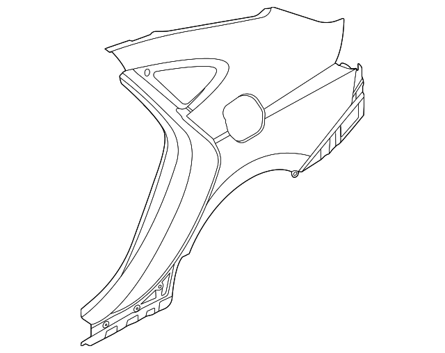 2020-2022 Hyundai Sonata Quarter Panel 71503-L0C00 | OEM Hyundai Parts