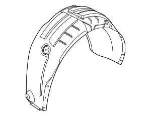 2020-2022 Hyundai Sonata Wheelhouse Liner 86821-L0000 | QuirkParts