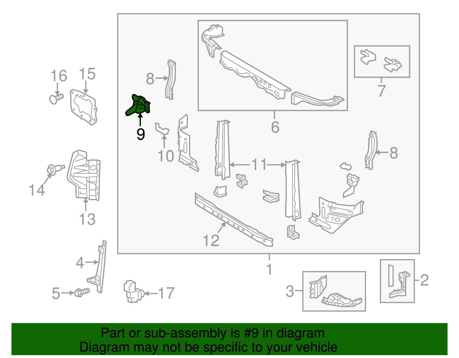 2014-2021 Toyota Tundra Support Bracket 53257-0C030 | OEM Parts Online