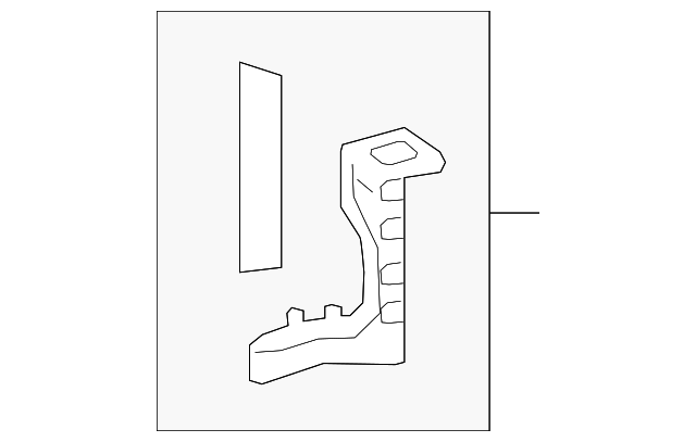 Genuine Toyota Radiator Support Side Panel Bracket (Left, Front) part ...