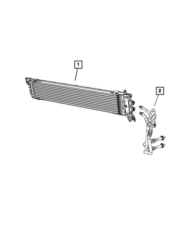 2019-2021 Fiat 500X Transmission Oil Cooler 68505129AA | Mopar Estores