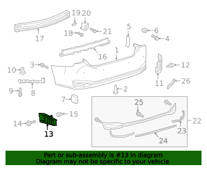 52568-33040 - Bumper Guide 2019-2024 Lexus ES300h | AutoNationParts.com
