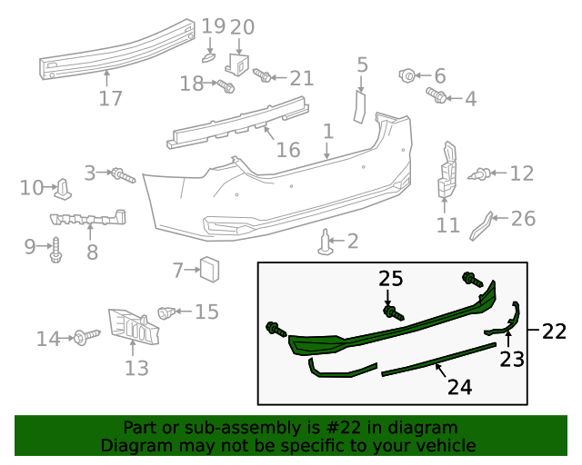 52105-33020 - Lower Cover For 2019-2024 Lexus | Lexus OE Parts