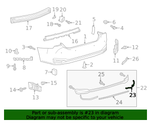 2019-2025 Lexus Rear Bumper Applique - Clear - Lexus Logo PT747-33190 ...