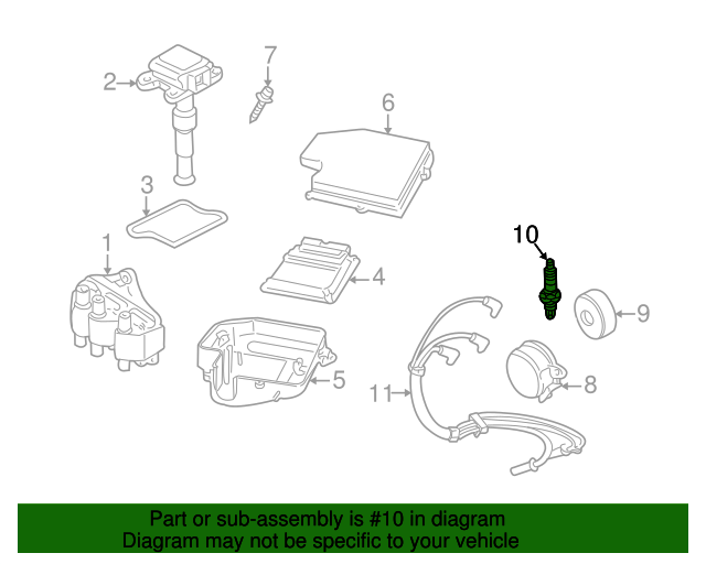 101-000-035-HJ - Spark Plug 1997-2001 Audi | Audi OEM Parts