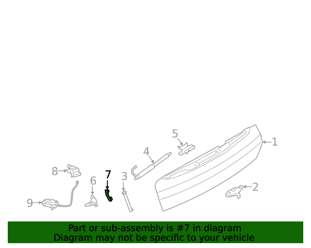 Genuine BMW 51-24-7-498-870 | Striker Plate | FREE Shipping on Most ...