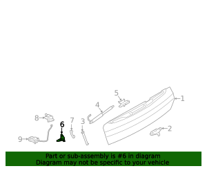 51247430153 - 2019-2022 BMW Tailgate Striker Plate (51-24-7-430-153 ...